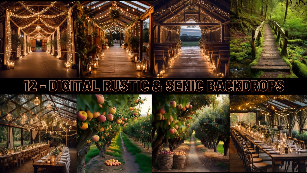 12 Rustic & Scenic Digital Photography Backdrops: Capturing Timeless ...