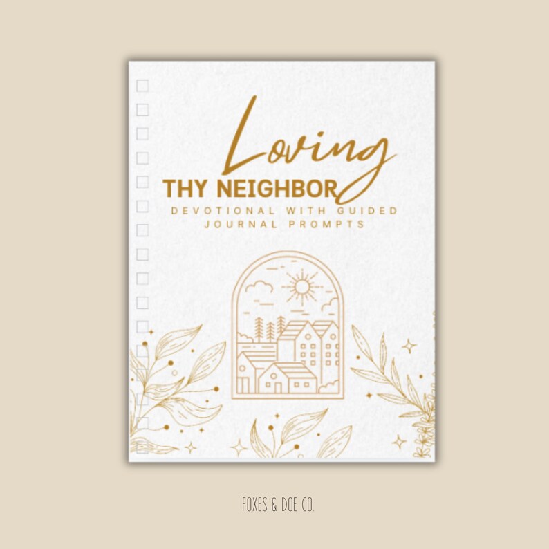 Love Your Neighbor Bible Study 90 Printable Scripture Workbook Faith ...