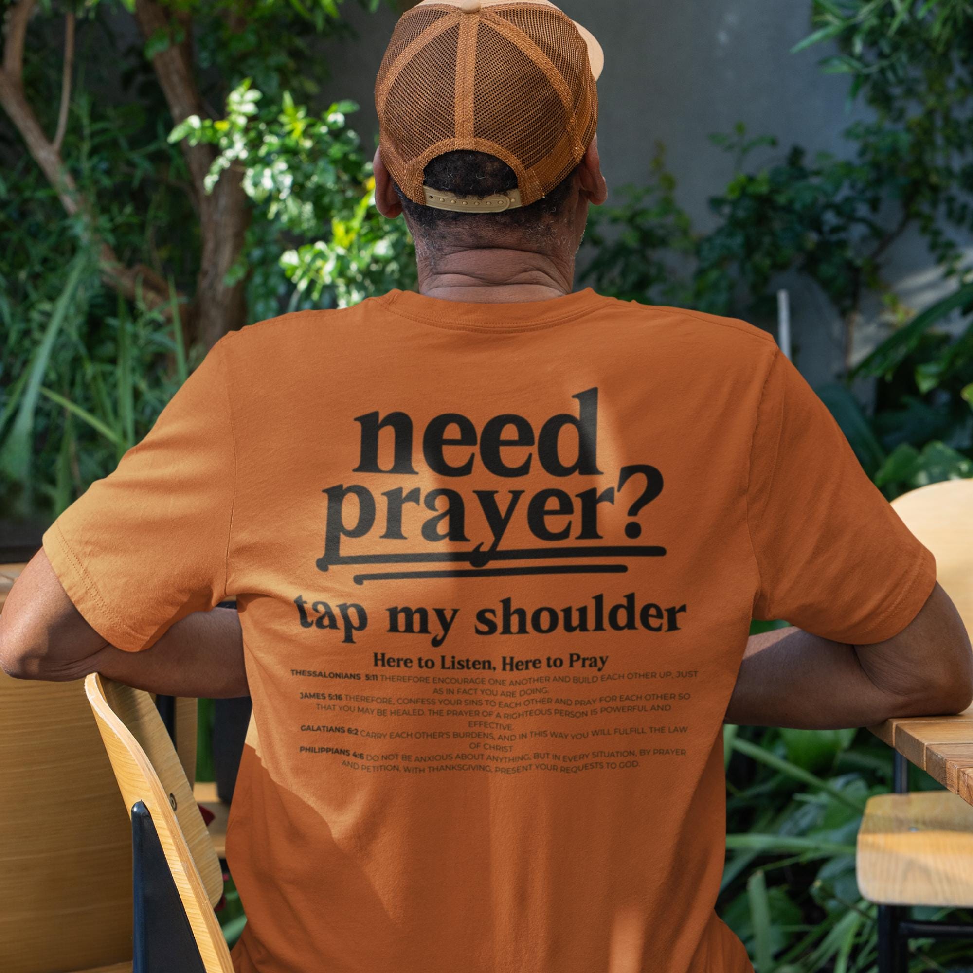 Need Prayer? Tap My Shoulder Modern Inspirational Unisex Tee, Trendy ...
