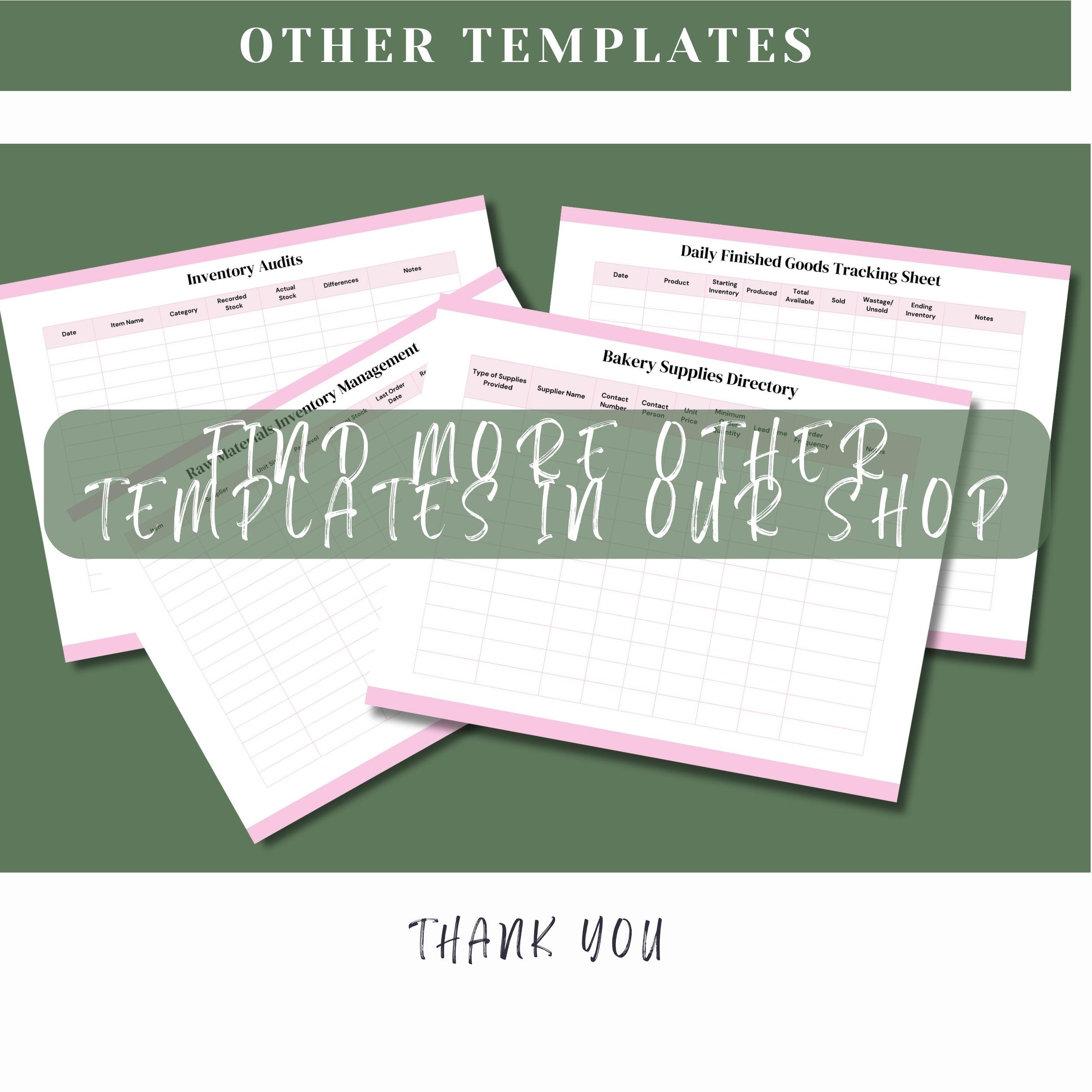 Printable Inventory Audit Tracker,product Inventory, Inventory Audit ...