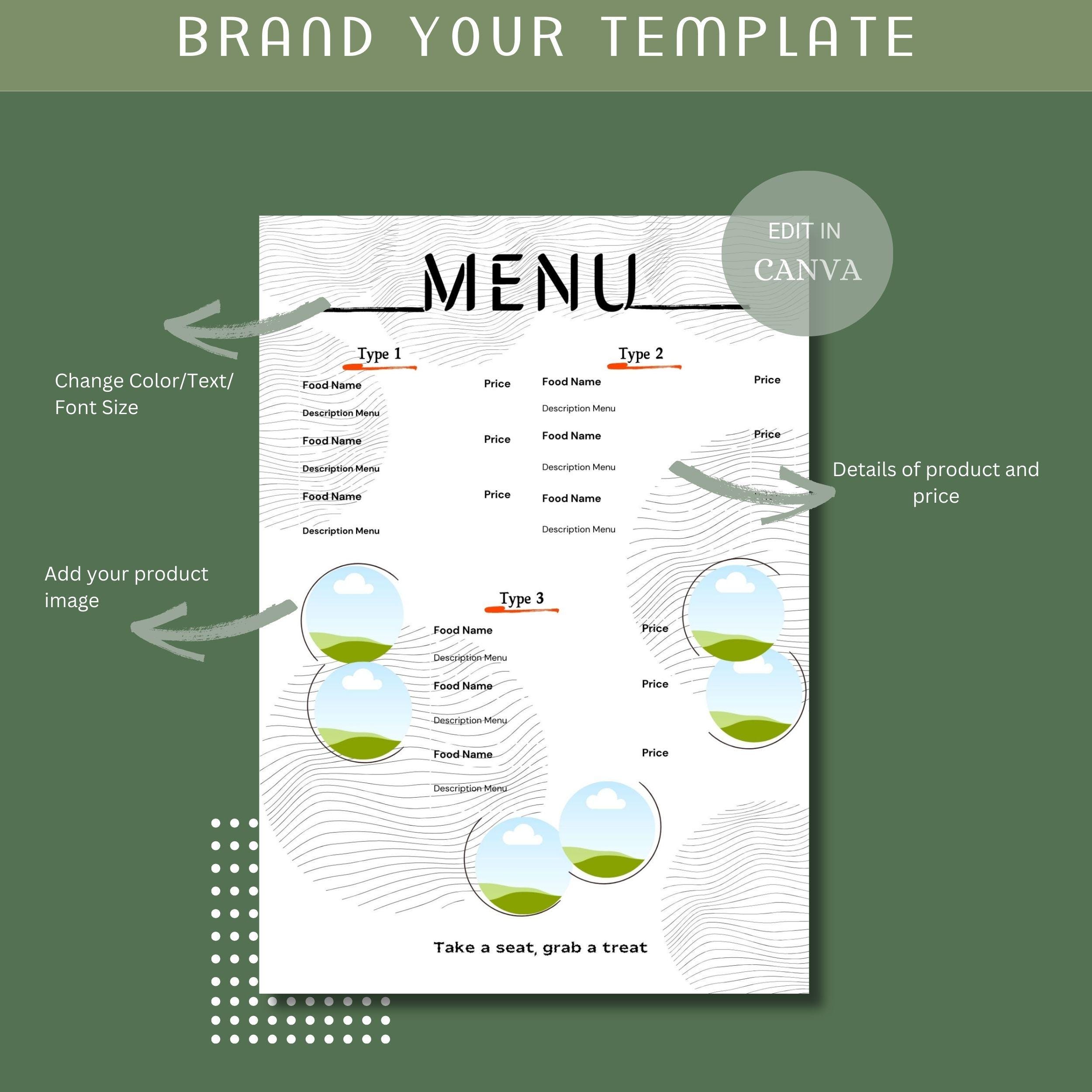 Restaurant Price List, Restaurant Menu, Menu Template, Editable Price ...