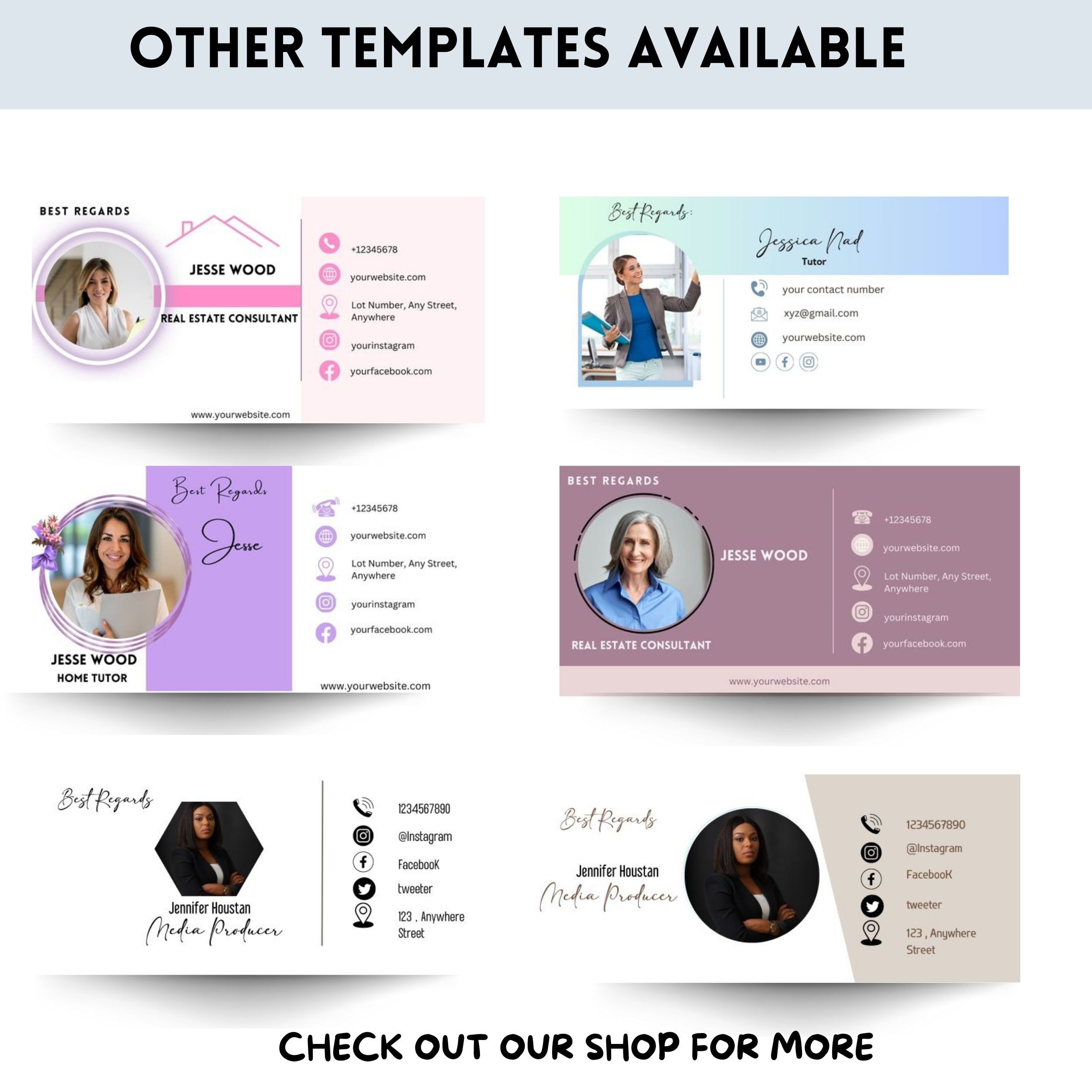 Gmail Email Signature Template Minimalist Signature Template Design ...