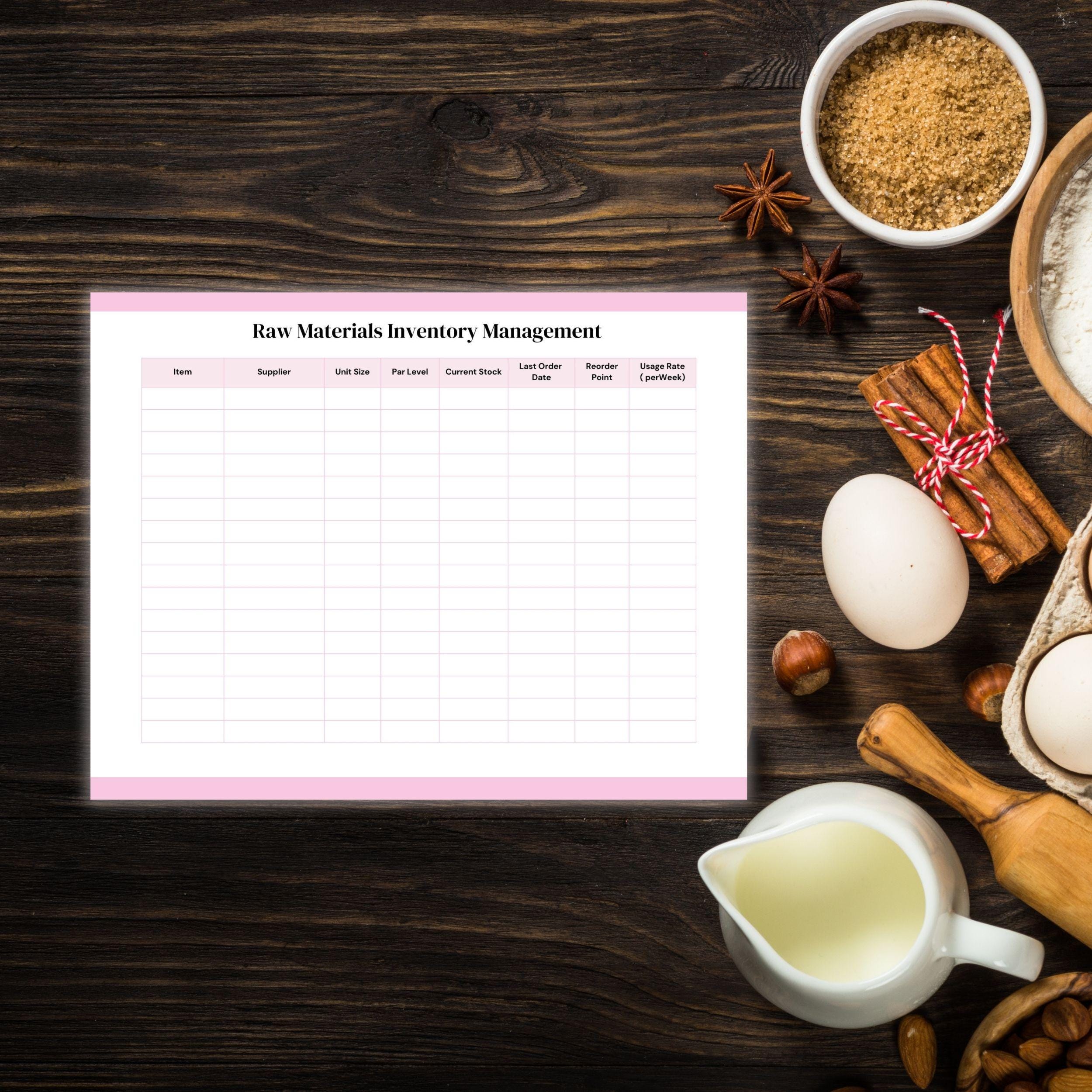 Printable Inventory Tracker, Inventory Sheet, Product Inventory ...