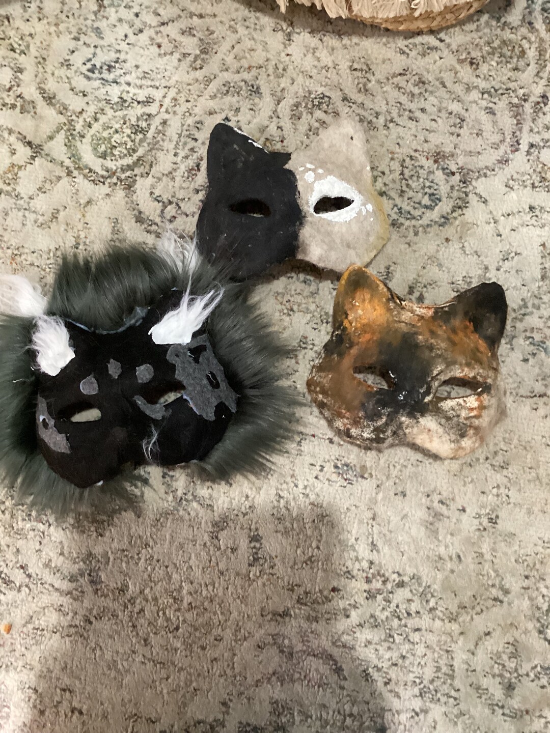 Pre-feltedpainted Therian Masks - Etsy