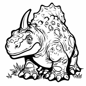 Set of 20 Dinosaur Coloring Pages for Kids Printable Dino Activity ...