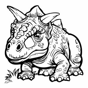 Set of 20 Dinosaur Coloring Pages for Kids Printable Dino Activity ...