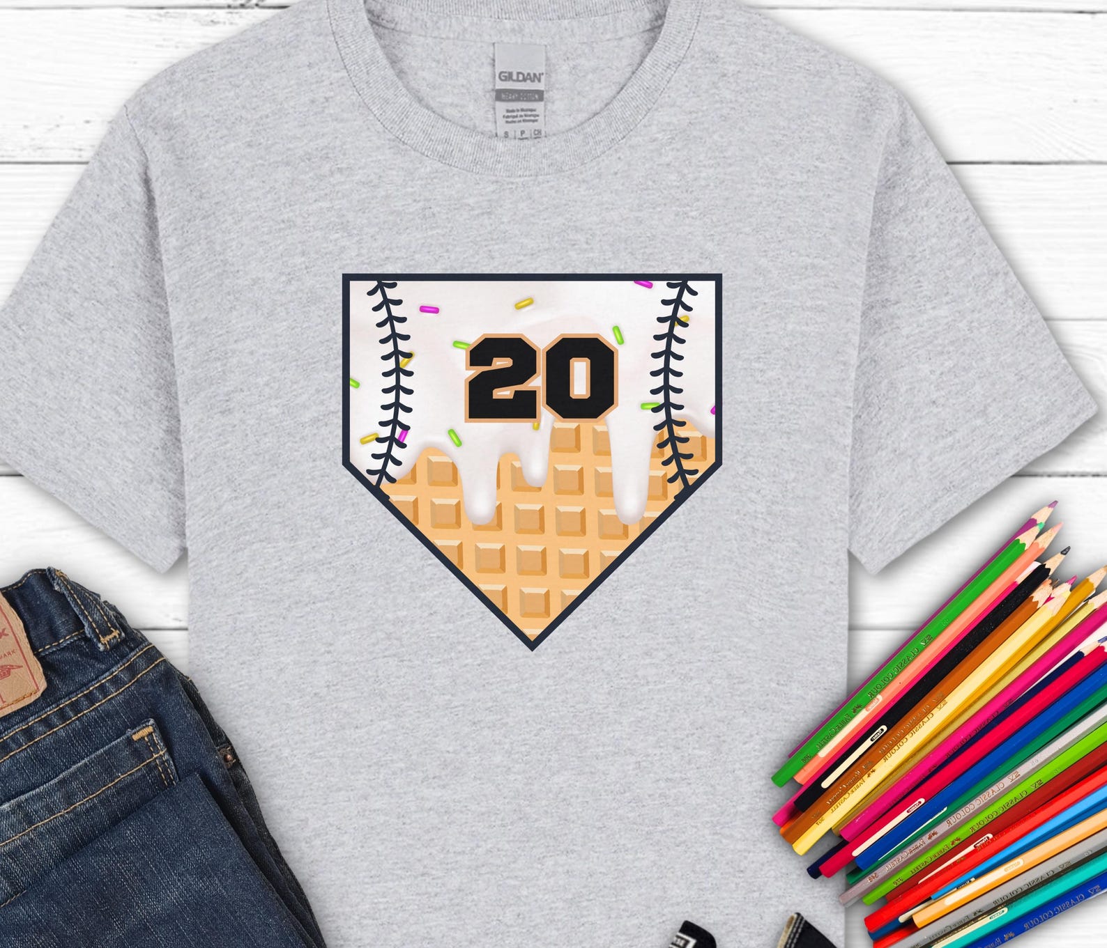 Kids Baseball Shirt Drip Personalized T-shirt for Game Day Sport Tee ...