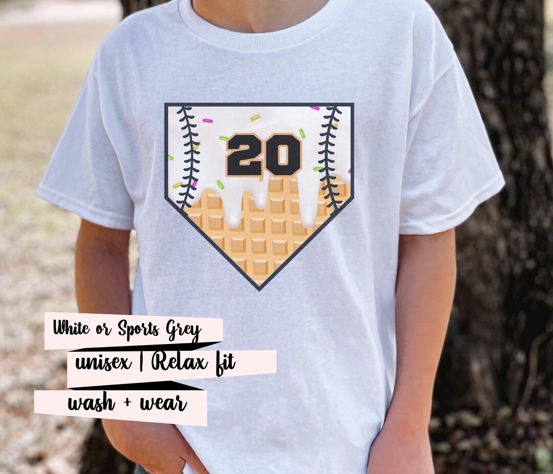 Kids Baseball Shirt Drip Personalized T-shirt for Game Day Sport Tee ...
