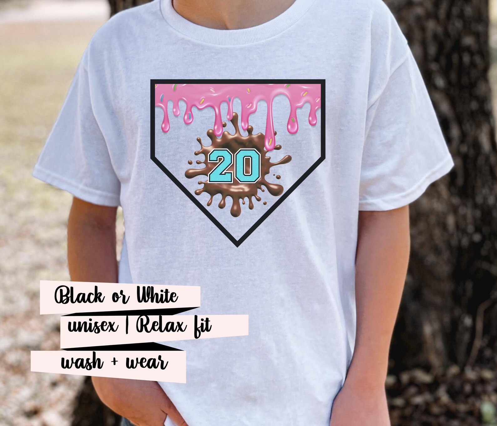 Kids Baseball Shirt Drip Personalized T-shirt for Game Day Sport Tee ...