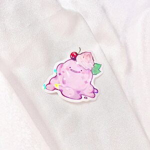 Cute Kawaii Pink Dillo Ditzy Jello Semi-transparent/clear - Etsy