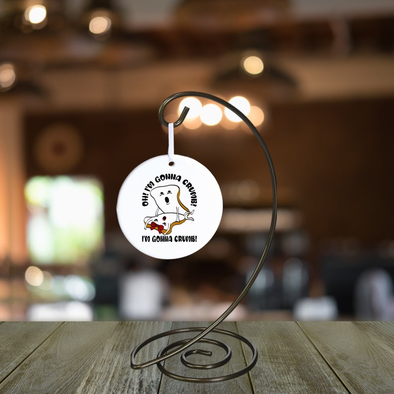 I'm Gonna Crumb, Funny Ornament, Gag Gift, Coworker Ornament, White ...