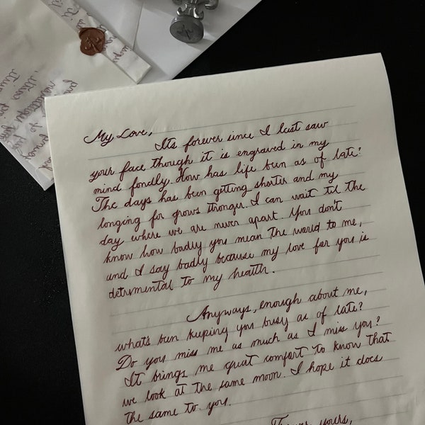 Handwritten Letter - Etsy