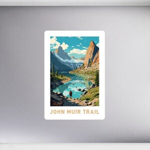 John Muir Trail Vintage Travel Sticker - Etsy