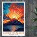 Hawaii Volcanoes National Park Vintage Travel Poster Print Wall Art ...