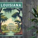 Louisiana Vintage Travel Poster Print Wall Art Gift Idea Home Decor ...