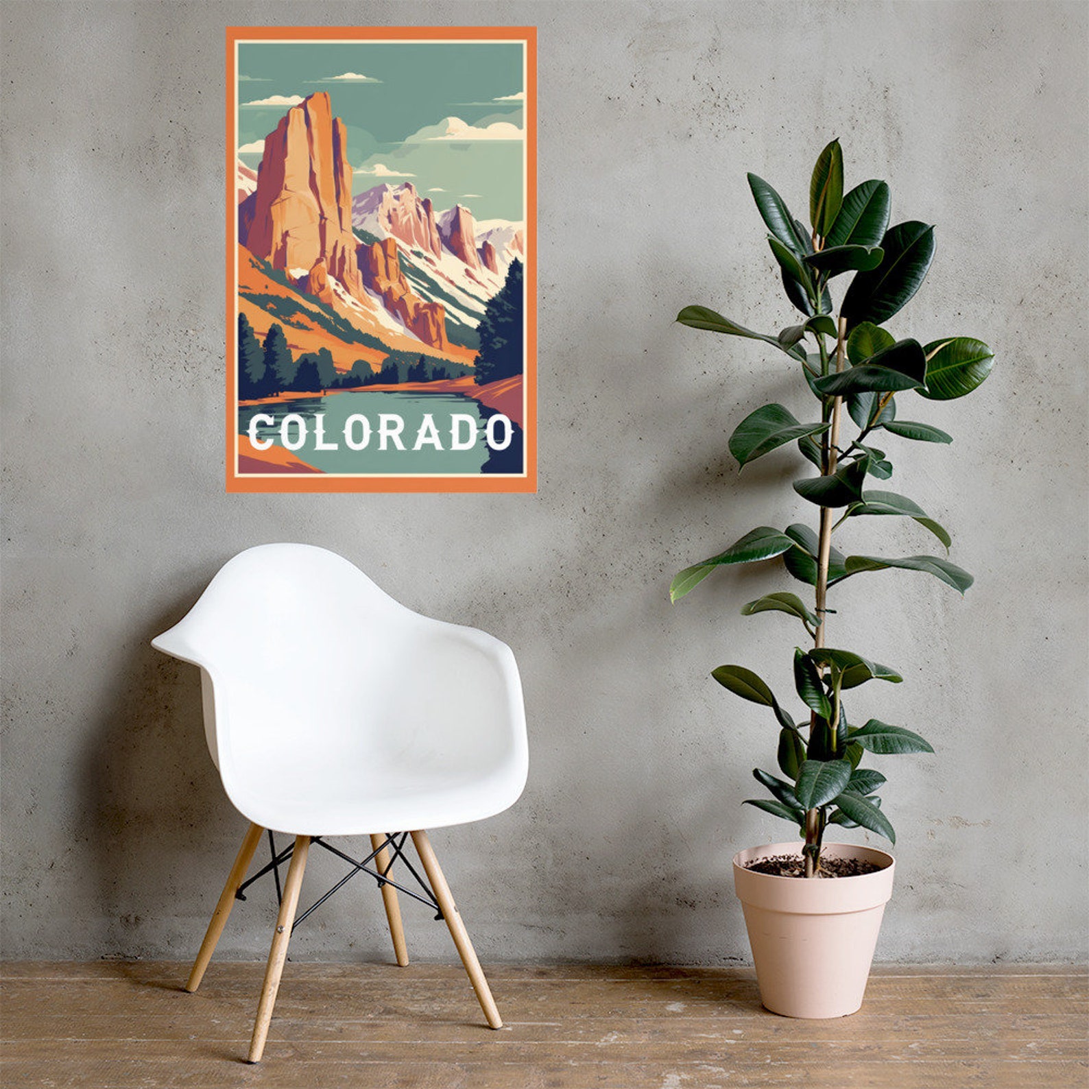 Colorado Vintage Travel Poster Print Wall Art Gift Idea Home Decor ...