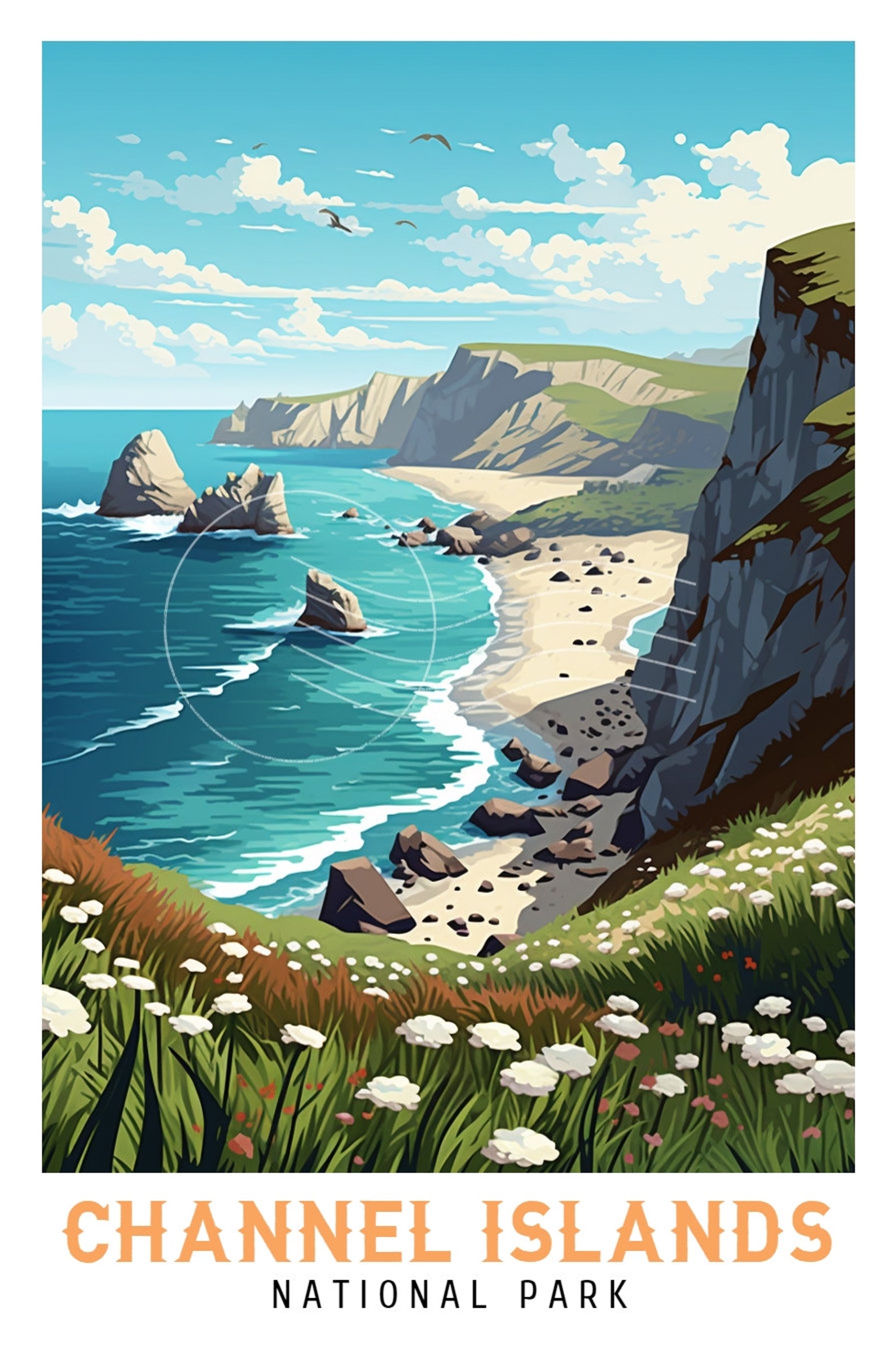 Channel Islands National Park Vintage Travel Poster Print - Etsy
