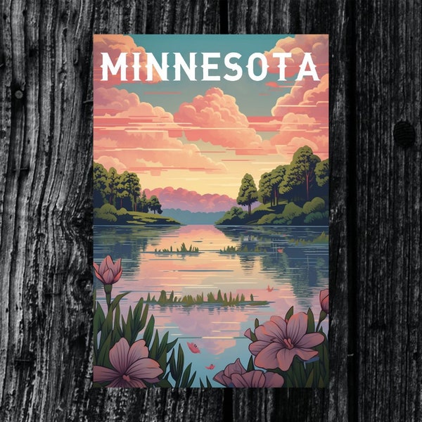 Minnesota Print - Etsy