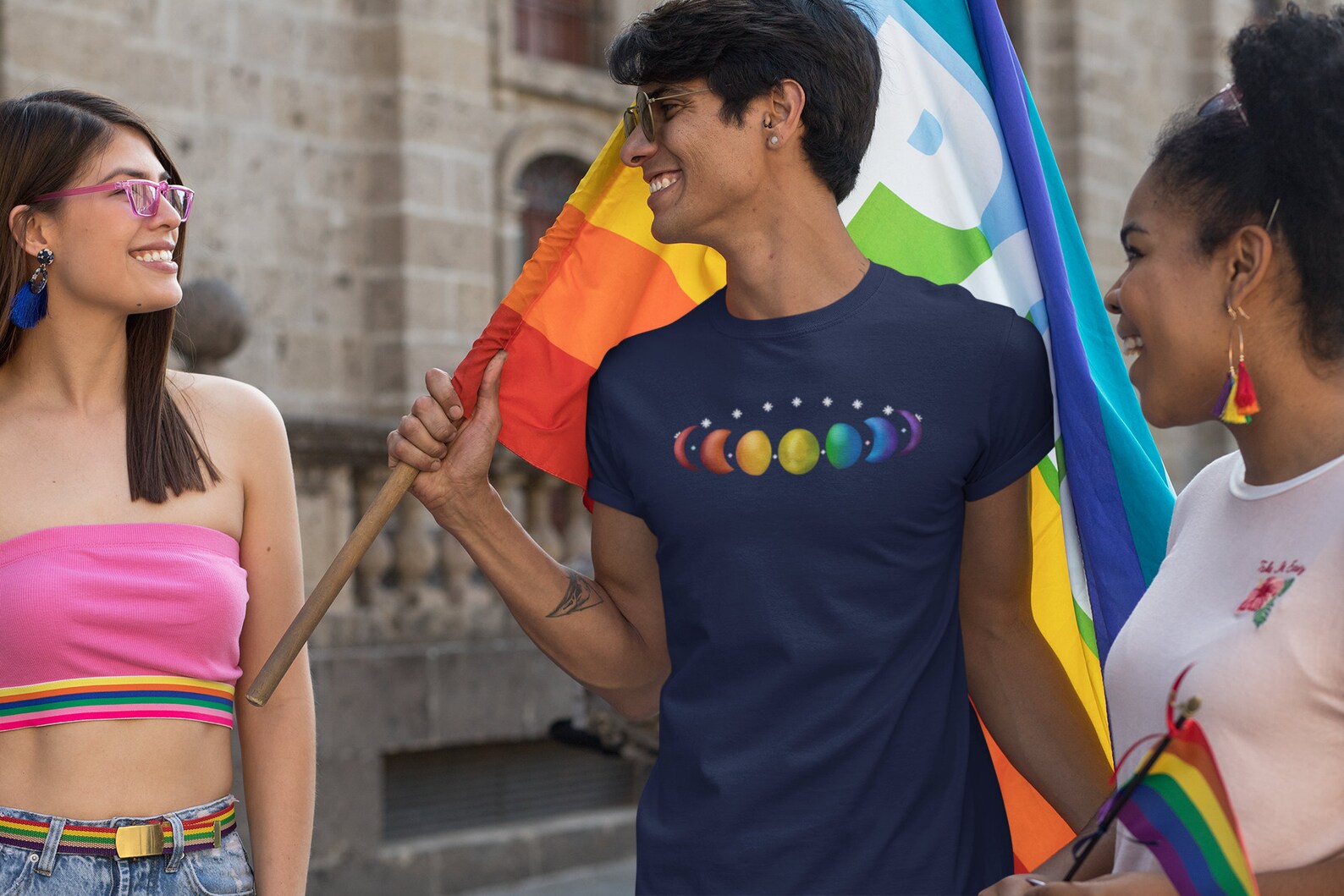Not Just a Phase Rainbow LGBT Pride Moon Phases Shirt Pride - Etsy