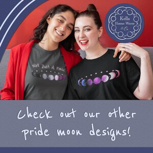Not Just a Phase Genderfluid Pride Moon Phases Shirt (with Text), Pride ...