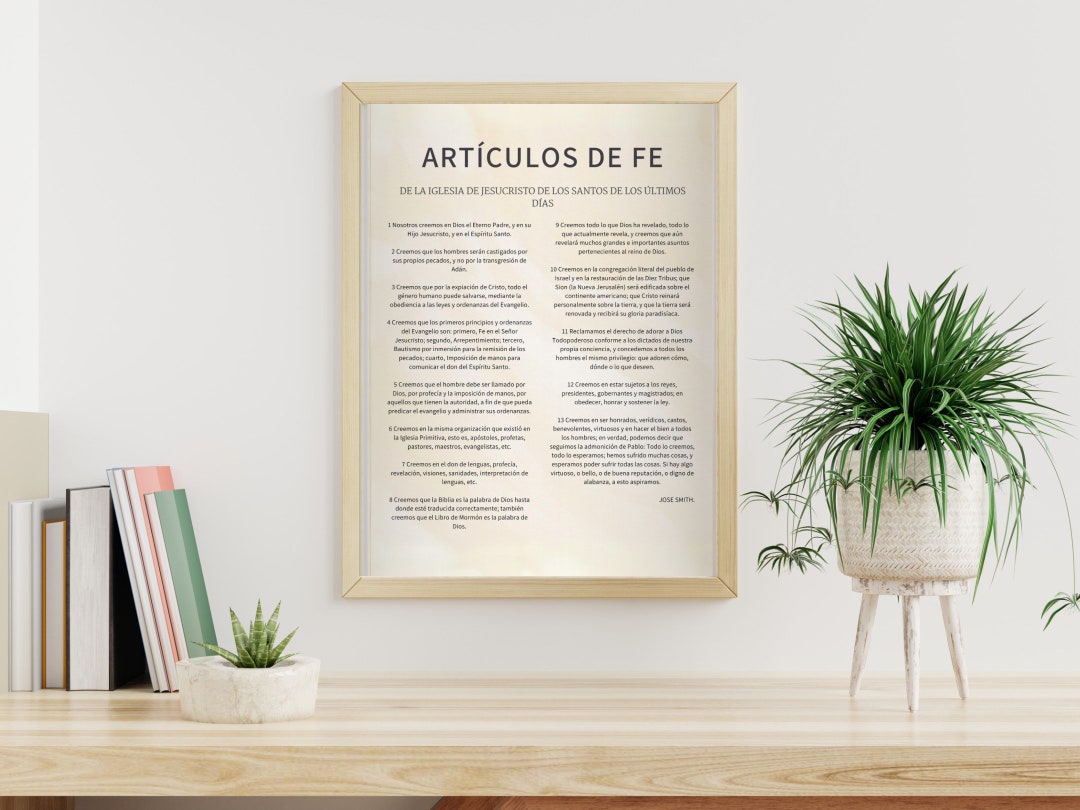Articles of Faith, LDS Printable, Home Decor, LDS Proclamation, LDS ...