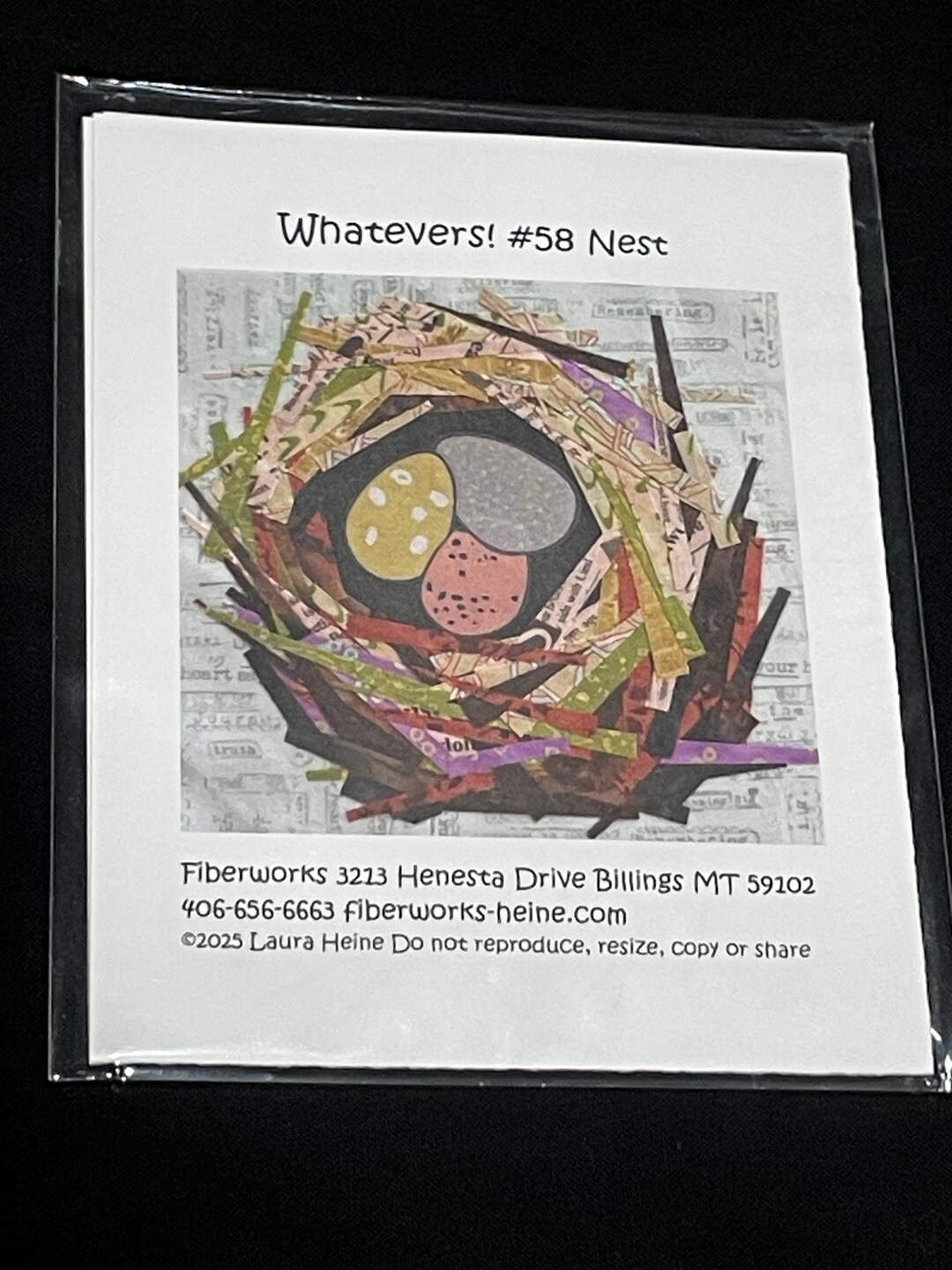 Whatever #58 Nest - Fabric Kit and Pattern for Laura Heine’s Whatever ...