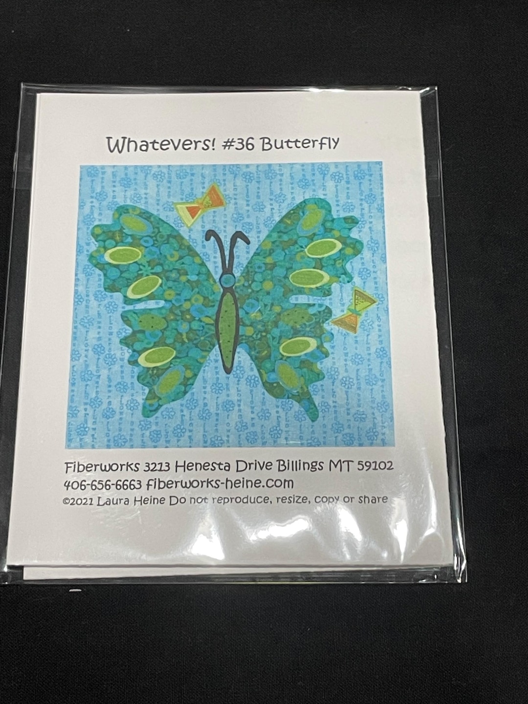 Whatever #36 Butterfly - Fabric Kit and Pattern for Laura Heine’s ...