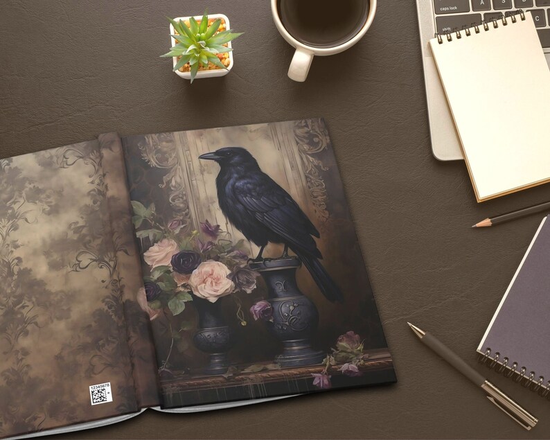 Raven Dark Academia Notebook Aesthetic Gothic Journal, Hardcover Matte ... Raven Dark Academia Notebook Aesthetic Gothic Journal, Hardcover Matte ...