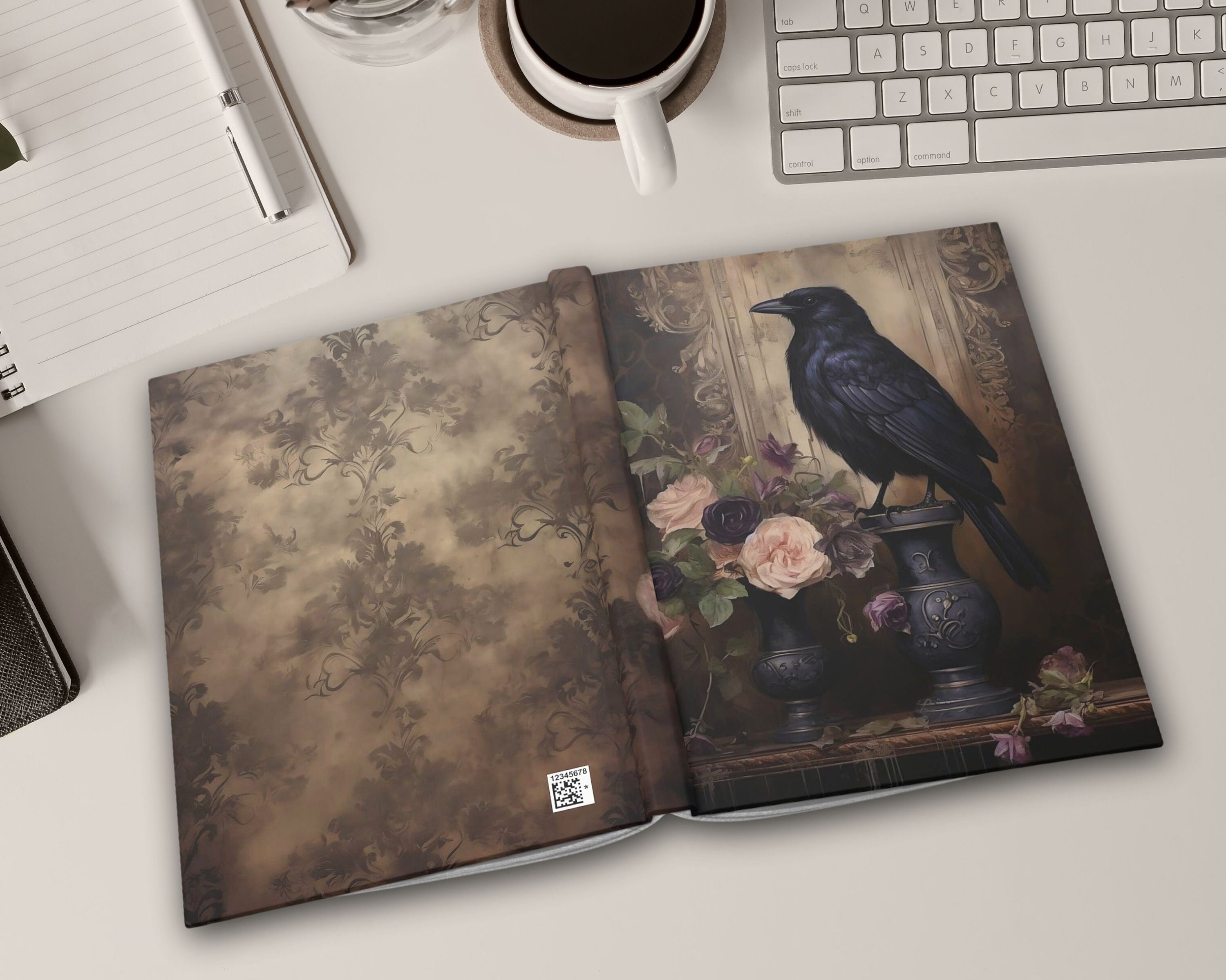 Raven Dark Academia Notebook Aesthetic Gothic Journal - Etsy Raven Dark Academia Notebook Aesthetic Gothic Journal - Etsy