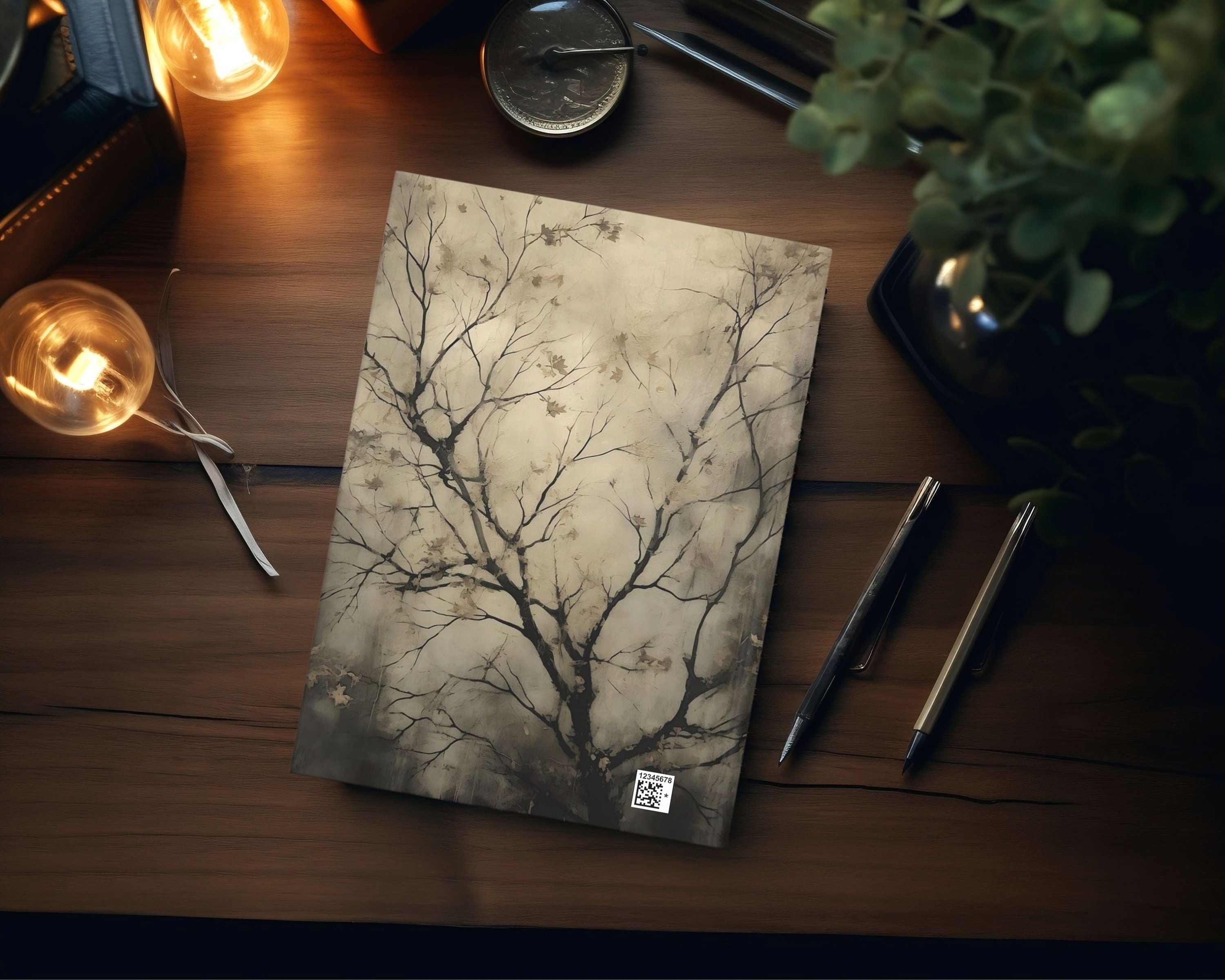 Gothic Raven Notebook Dark Academia Aesthetic Journal, Hardcover Matte ...