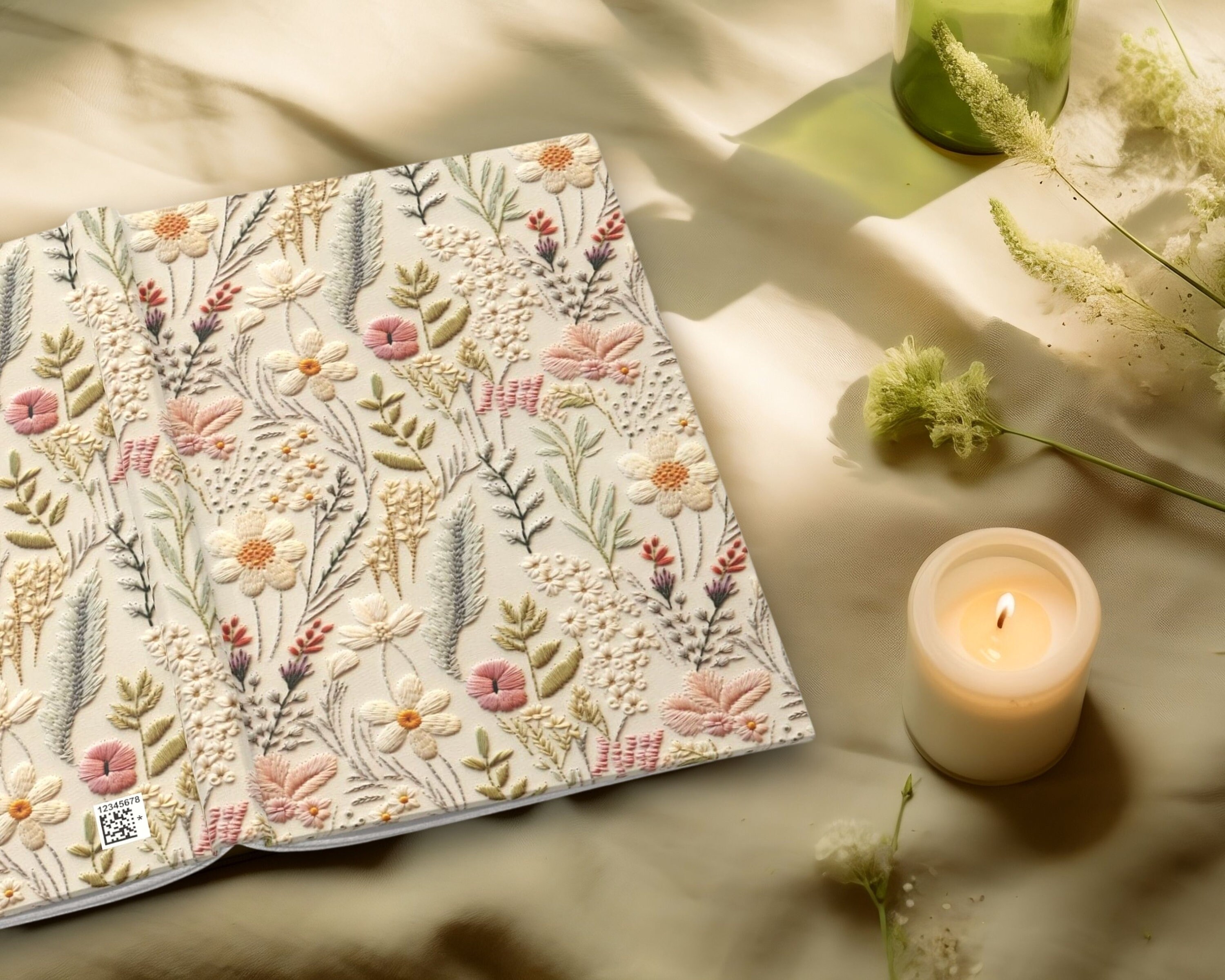 Boho Wildflower Journal | Cottagecore Beige Daisy Flowers Meadow Pretty ...