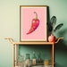 Chilli Disco Ball | Trendy Kitchen Decor, Retro Food Wall Art, Chili ...