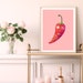 Chilli Disco Ball | Trendy Kitchen Decor, Retro Food Wall Art, Chili ...