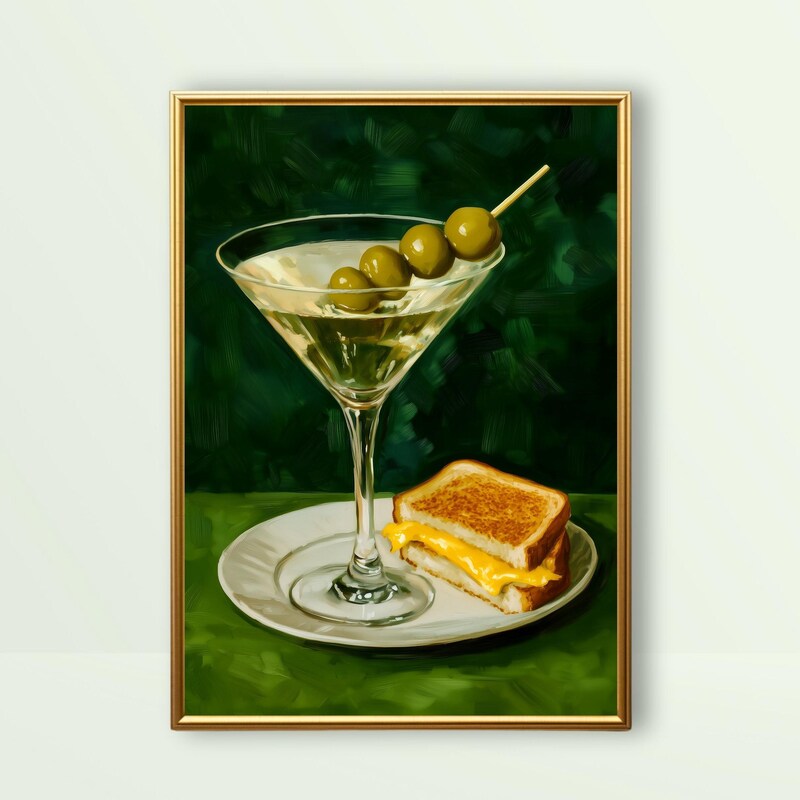 Cocktail Painting - Etsy