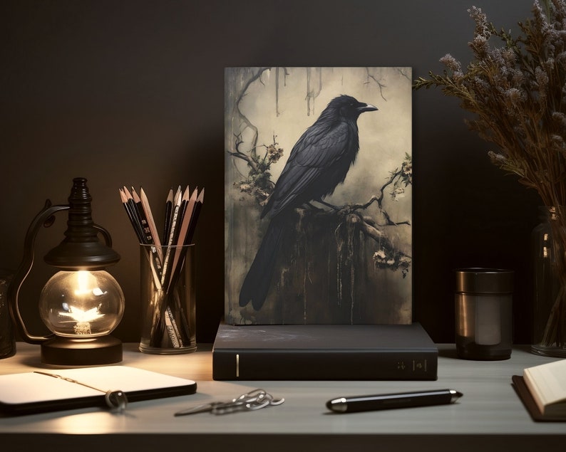 Gothic Raven Notebook Dark Academia Aesthetic Journal, Hardcover Matte ... Gothic Raven Notebook Dark Academia Aesthetic Journal, Hardcover Matte ...