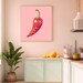 Chilli Disco Ball | Trendy Kitchen Decor, Retro Food Wall Art, Chili ...