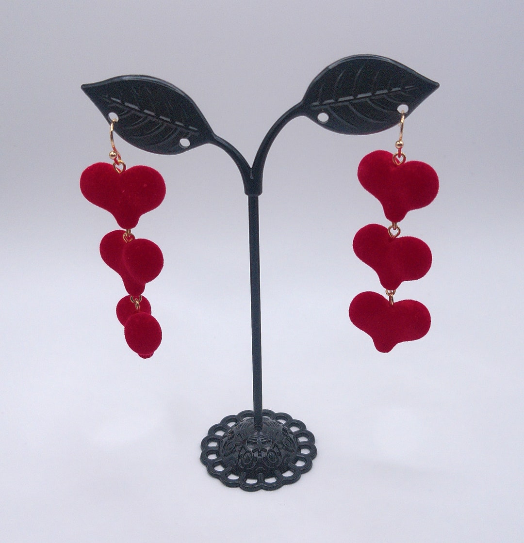 Triple Puffed Fuzzy Heart for All Woman Friends, Girlfriend, Co-workers ...