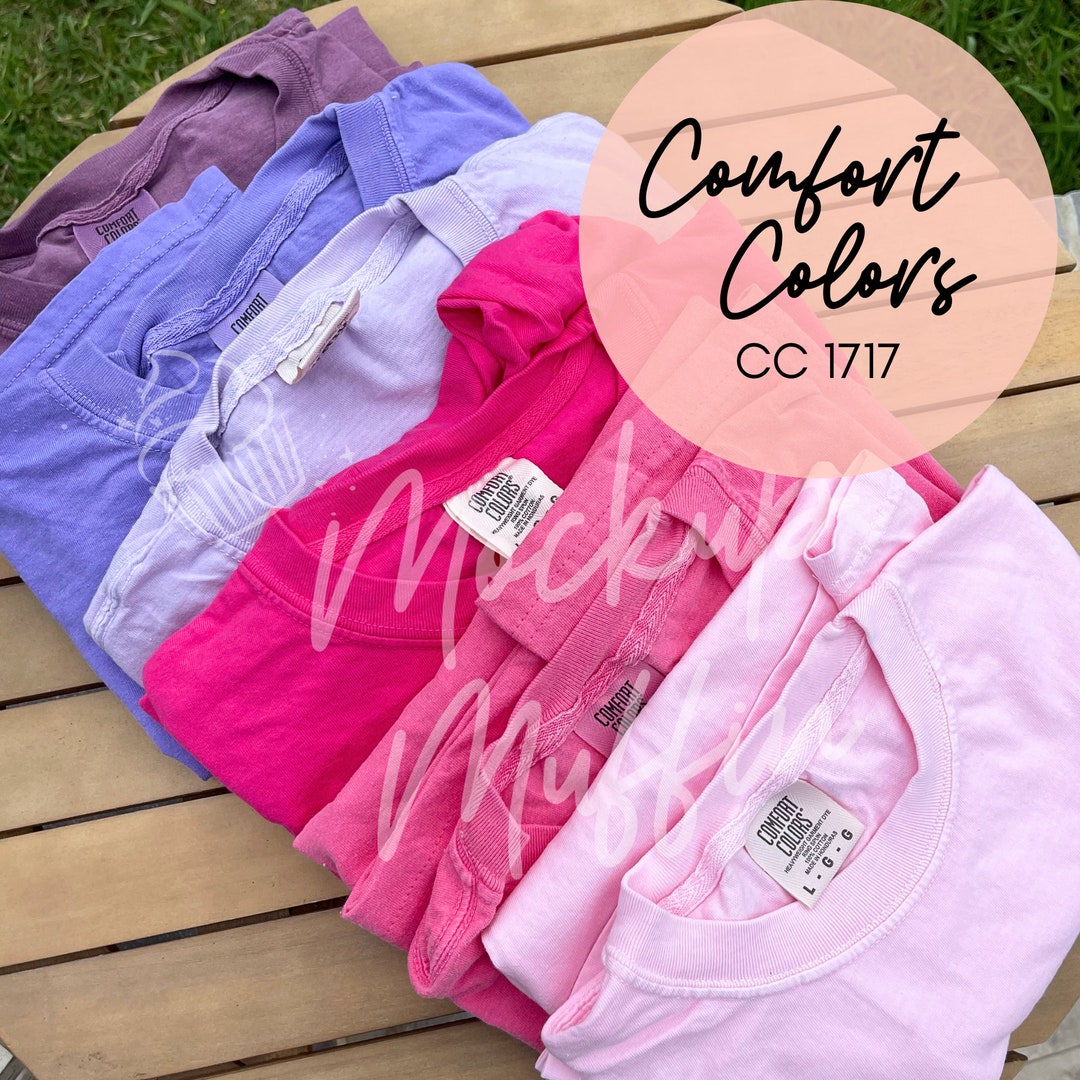 Pink and Purple Comfort Colors T-shirt Color Charts for Stunning ...