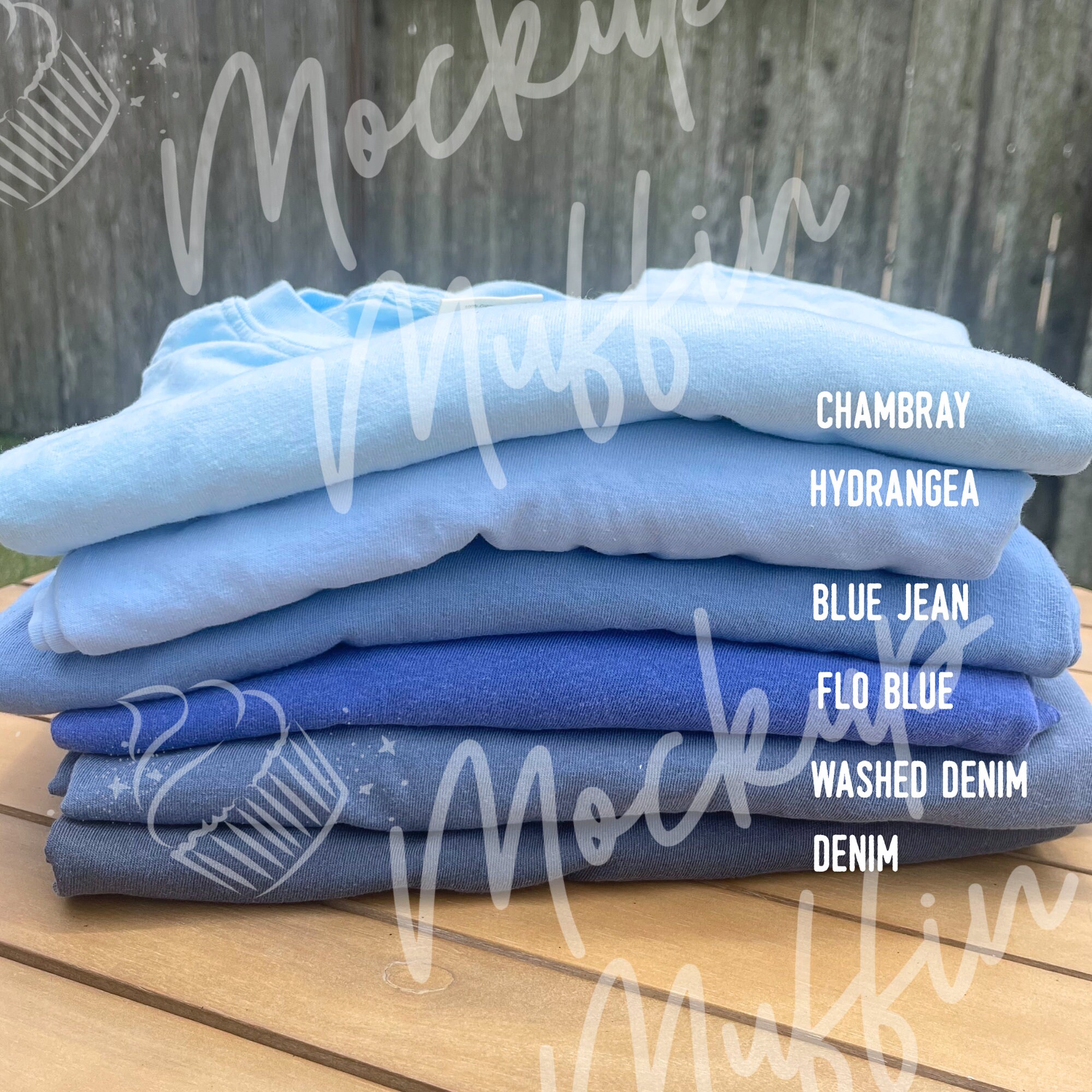 Comfort Colors Chart T-shirt Color Chart for Stunning Product Listings ...