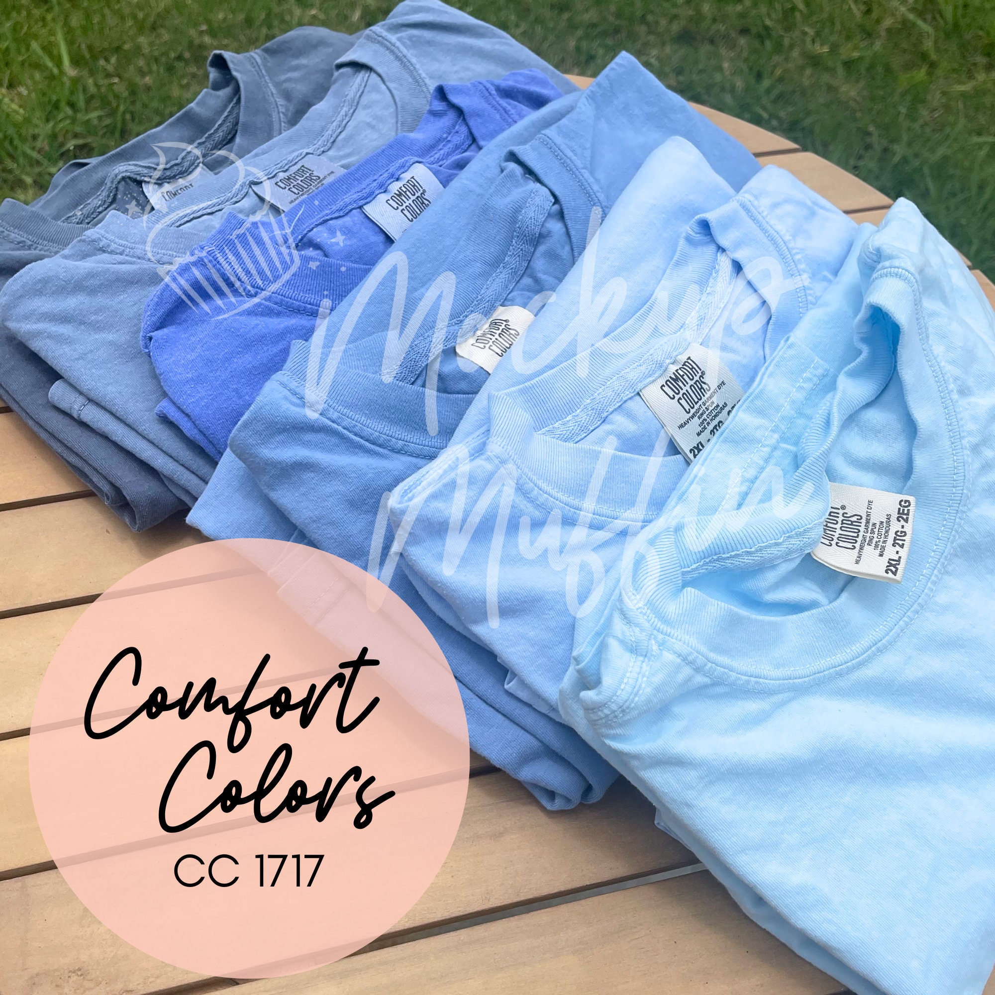 Comfort Colors Chart T-shirt Color Chart for Stunning Product Listings ...