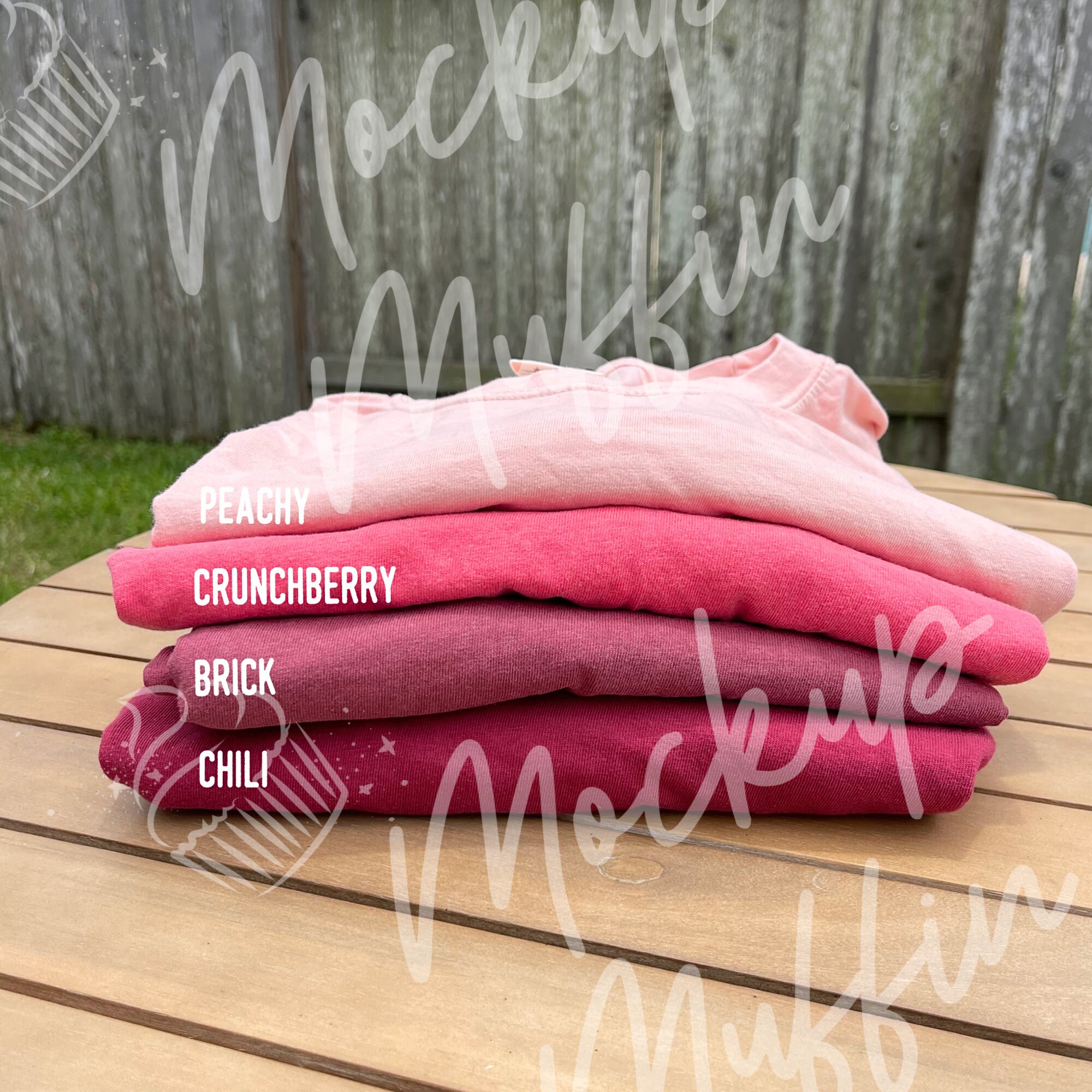 Red Comfort Colors T-shirt Color Chart for Stunning Product Listings ...