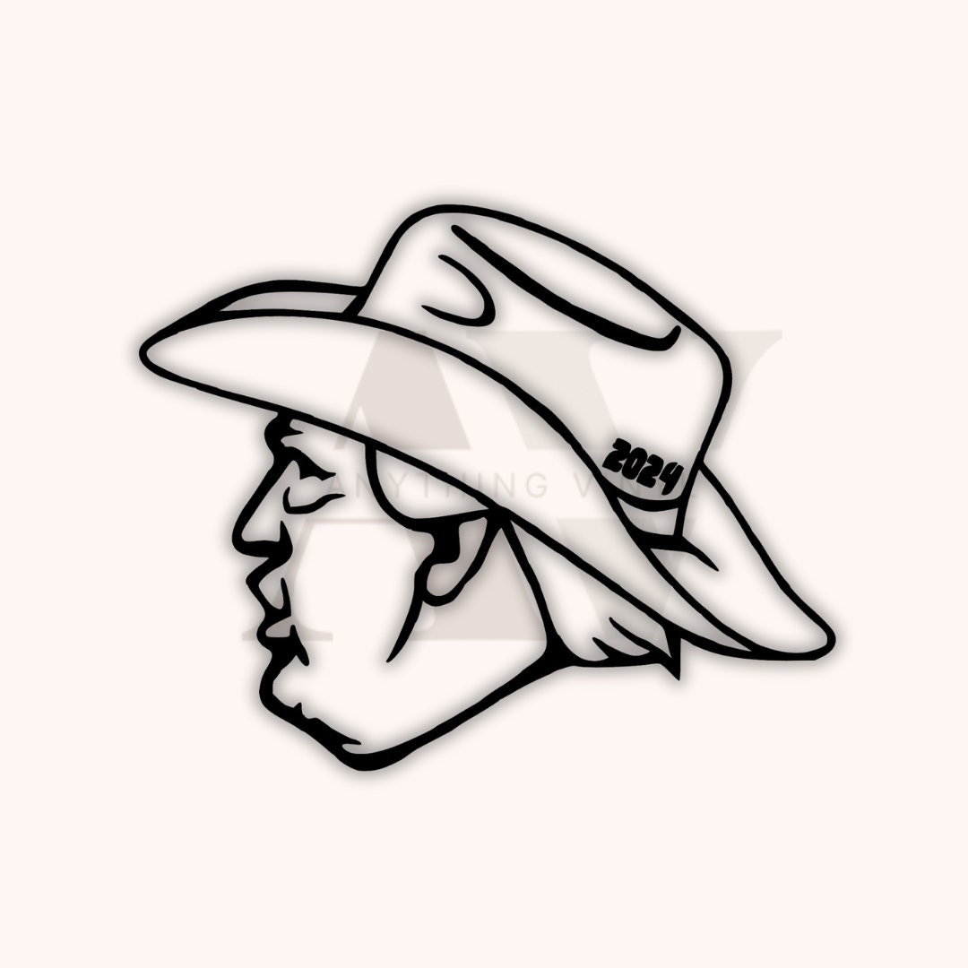 Cowboy Trump 2024 Decal - Etsy