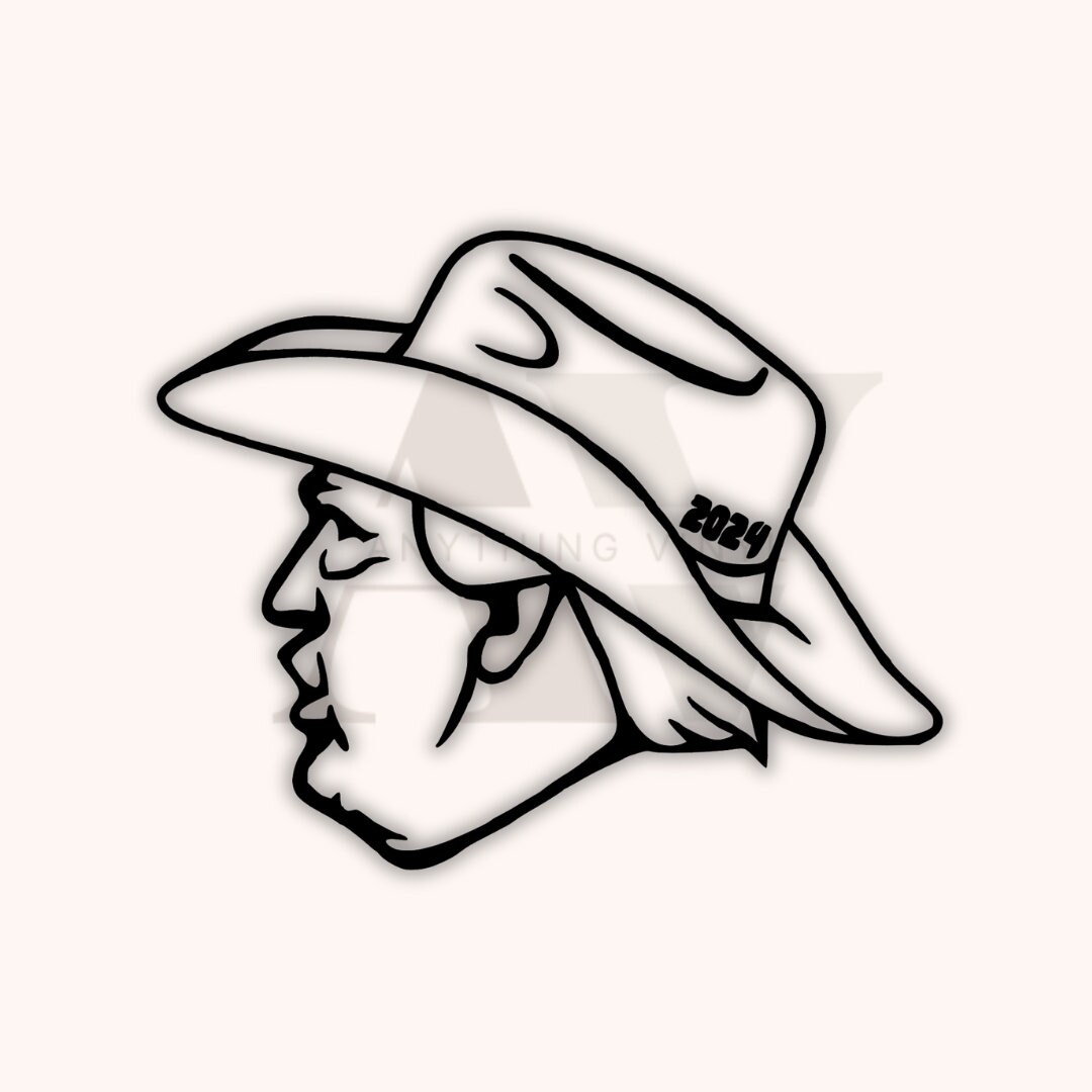 Cowboy Trump 2024 Decal - Etsy