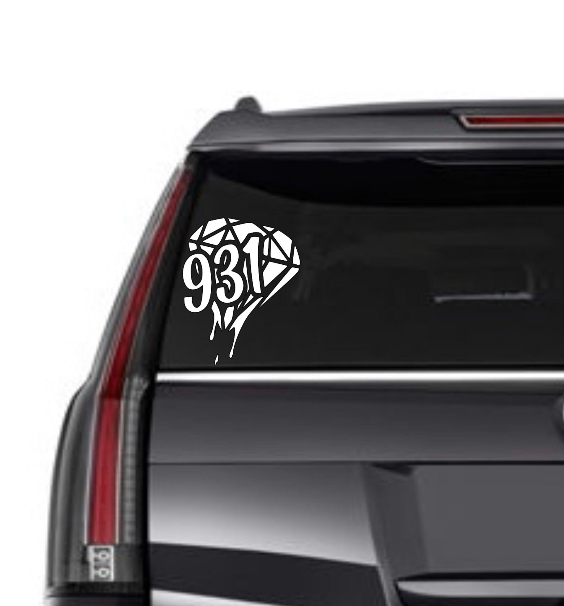 Custom Drippy Area Code Diamond Decal - Etsy