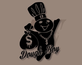 Dough Boy Decal /truck Decal/car Decal/squatted Truck Decal - Etsy