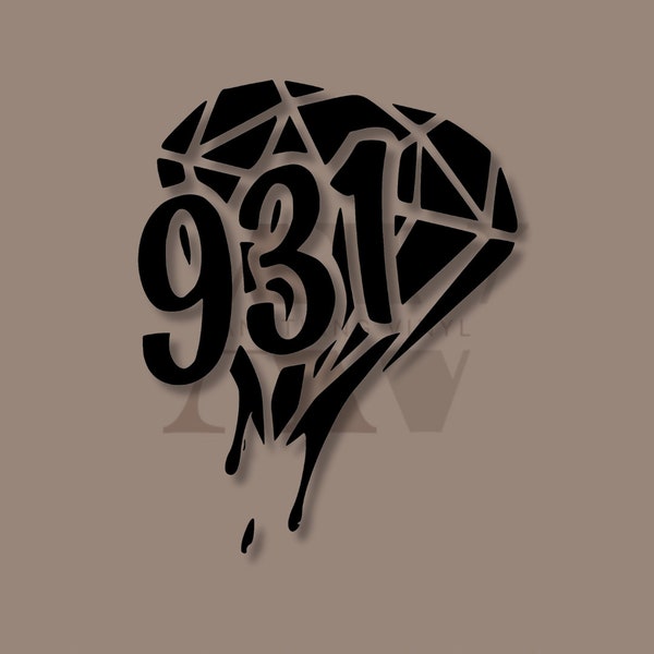 Diamond Area Code Sticker - Etsy