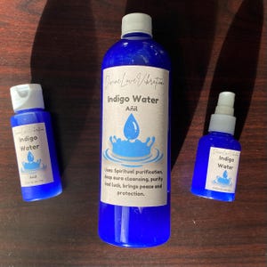 Indigo Water. Blue Water, Anil, Spiritual Water, Indigo Spray ...