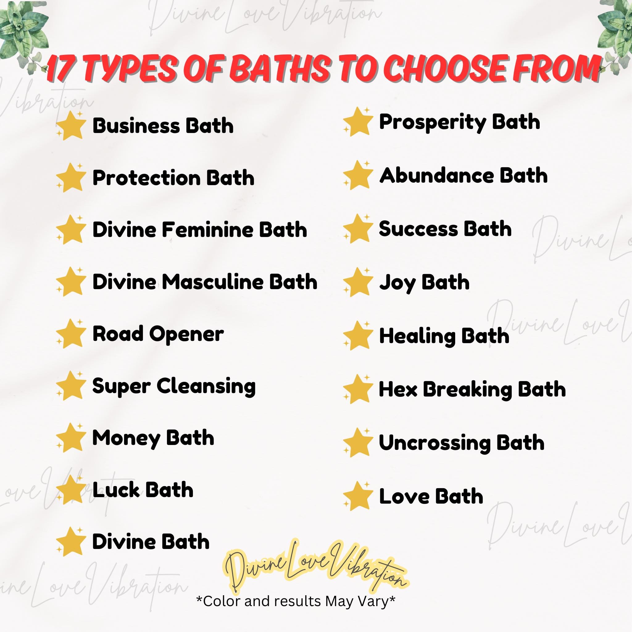 Spiritual Baths, Powerful Blessed Baths, Prosperity Bath, Business Bath, Success Bath, Joy Bath ...