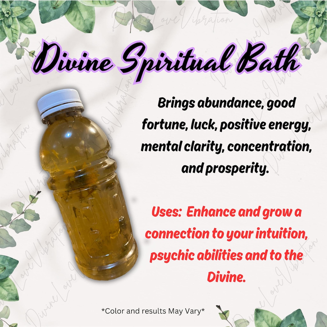 Divine Spiritual Bath, Spiritual Bath, Herb Bath, Positive Energy ...