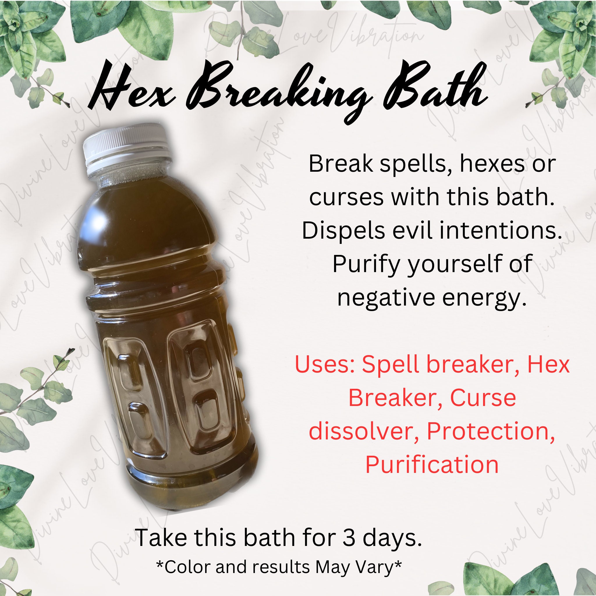 Spiritual Baths, Cleansing Bath, Protection, Road Opening, Uncrossing ...